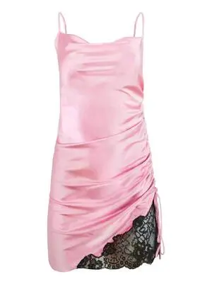 Fleur Du Mal Silk-satin Dress - Pink