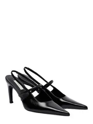 TOTEME TOTEME Leather Slingback Pumps Black