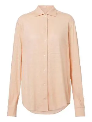 Loro Piana André Linen Jersey Shirt - Orange