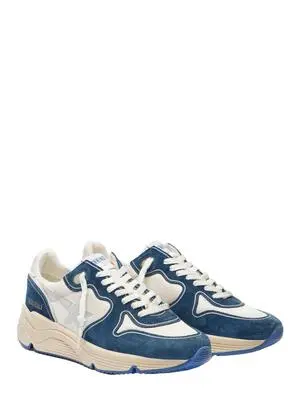 GOLDEN GOOSE Running Sole Suede-Trimmed Sneakers