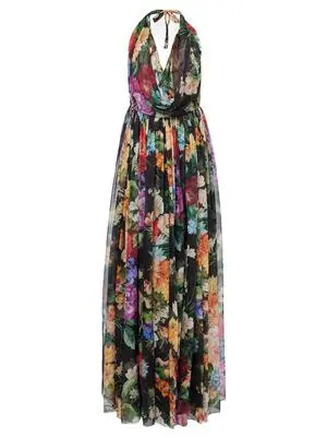 Dolce & Gabbana Floral Silk Chiffon Maxi Dress - Multicoloured