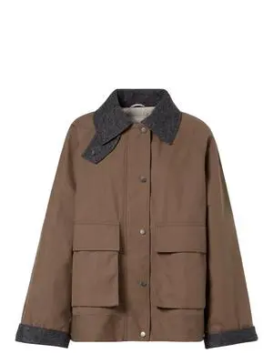 Brunello Cucinelli Cotton-blend Jacket - Brown