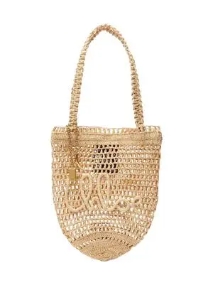 Chloé Small Raffia Tote Bag - Beige