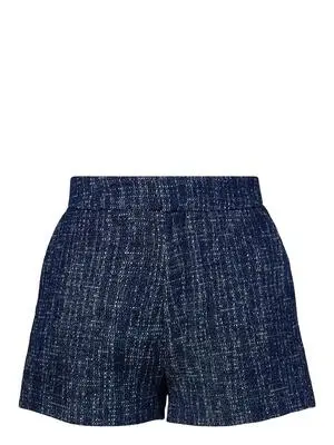 FRAME Cotton Tweed Shorts - Blue