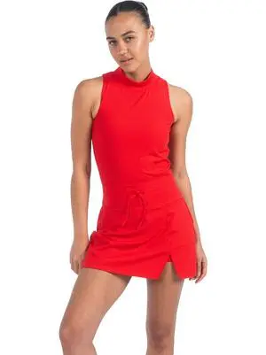 SIERRA MADRE GOLF High-rise Skort With Pockets - Candy Red