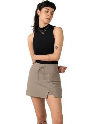 SIERRA MADRE GOLF High-rise Skort With Pockets - Driftwood