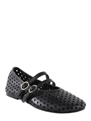 Seychelles Royal Mary Jane Flat Black