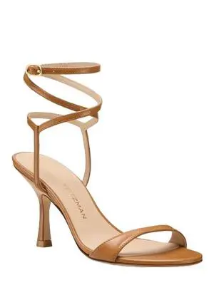 STUART WEITZMAN Nudist Wrap 85 Sandal - Macchiato