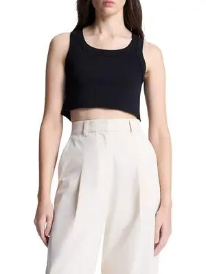 A.L.C. Halsey Crop Tank - Black