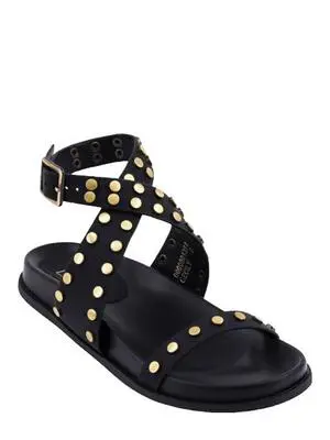 SHU SHOP Cicily Ankle Strap Sandal - Black