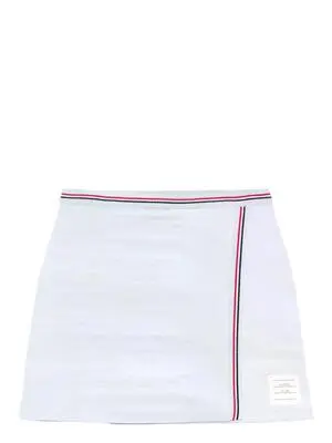 Thom Browne Cotton Mini Skirt - Blue