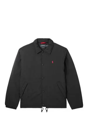 Ralph Lauren Logo-embroidered Padded Shell Jacket - Black