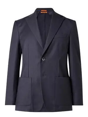 Barena Venezia Borgo Virgin Wool-Blend Suit Jacket Blue
