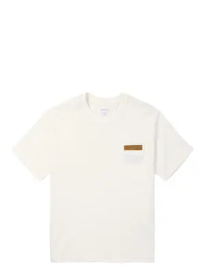 Bottega Veneta Bottega Veneta - Intrecciato Suede-Trimmed Cotton-Jersey T-Shirt - Men - Neutrals - S Neutrals