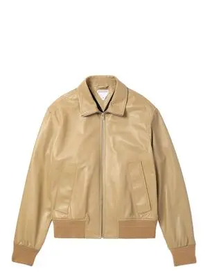 BOTTEGA VENETA Oversized Leather Blouson Jacket