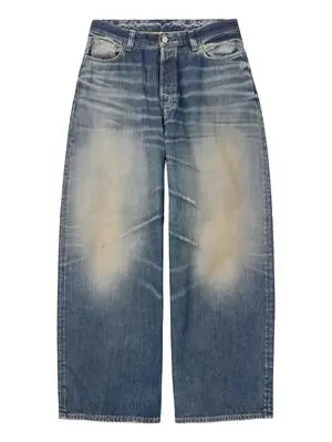 Acne Studios Wide-leg Distressed Jeans - Blue