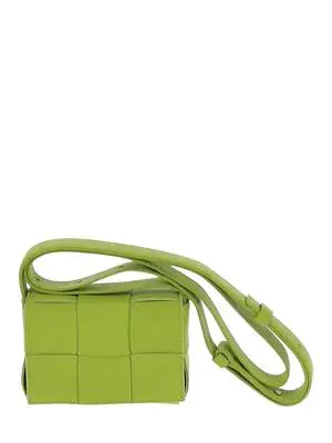 Bottega Veneta Mini Cassette Crossbody Bag - Green