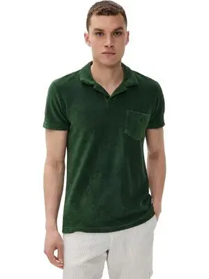 Orlebar Brown Terry Polo - Amazonian Green