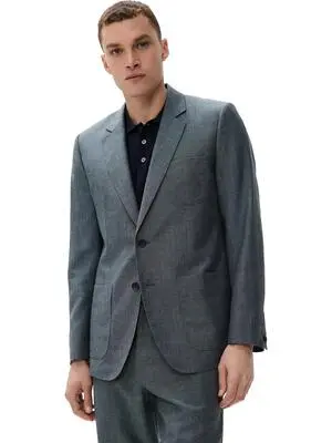 Rag & Bone Butler Donegal Blazer - Blue