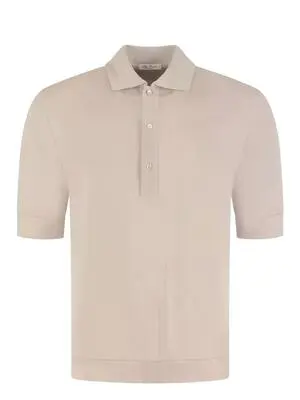 STEFAN BRANDT Pima Cotton Polo Shirt - Neutrals