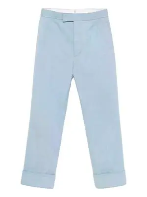 Thom Browne Adjustable-strap Trousers - Blue