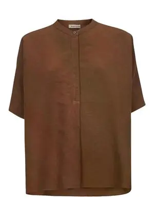 BLANCA VITA Jersey Shirt - Brown