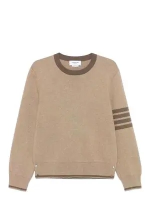 Thom Browne 4-bar Stripe Sweater - Brown