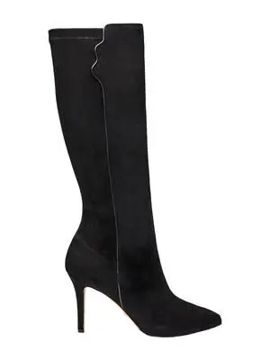 Sarah Flint Perfect Dress Boot 90 - Black Stretch Suede