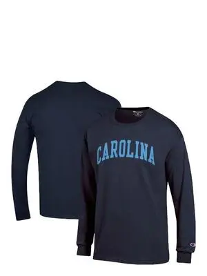 Champion North Carolina Tar Heels Basic Arch Long Sleeve T-shirt - Navy