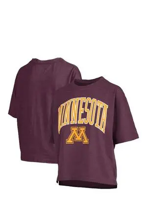 PRESSBOX Minnesota Golden Gophers Nelson Arch Oversized Slub T-shirt - Maroon