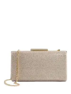 Dune London Binita Frame Clutch Gold