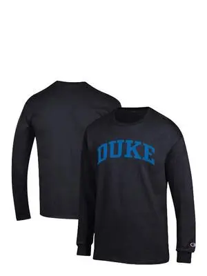 Champion Duke Blue Devils Basic Arch Long Sleeve T-shirt - Black