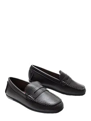 MOUSTACHE Leather Penny Loafers Brown