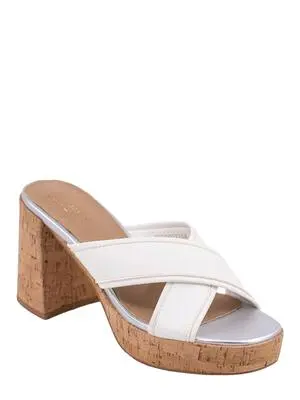 SHU SHOP Eleanor Platform Sandal - White