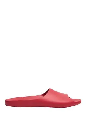 THE ROW Ama Rubber Flat Slide Sandals - Red