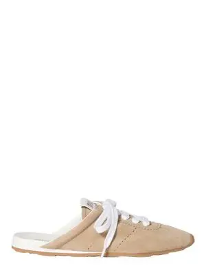 Miu Miu Suede Sneaker Mules - Deserto