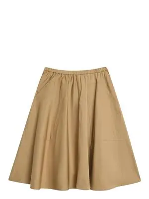 Vince Circle Cut Full Skirt Mdbrwn