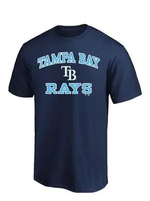 Profile Tampa Bay Rays Big & Tall Heart & Soul T-shirt - Navy