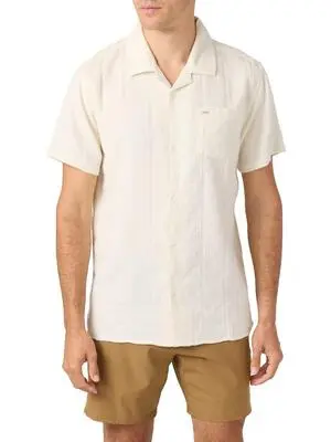 O'Neill O'riginals Dobby Stripe Camp Shirt - Natural