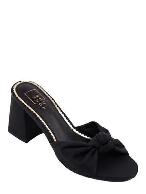 SHU SHOP Emily Block Heel Sandal - Black