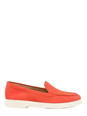 Santoni Suede Loafers Red