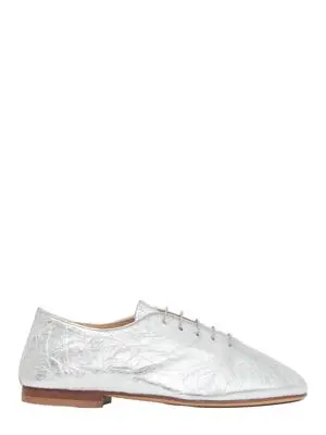 MANSUR GAVRIEL Oxford Ballerinas - Crinkled Silver