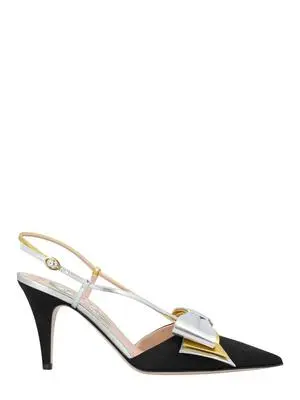 VALENTINO Slingback Pumps With Bow Detailing