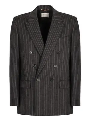 SAINT LAURENT Saint Laurent Double-Breasted Wool Jacket