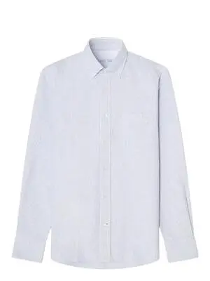 Robert Talbott Harrison Button Down Oxford Shirt - Blue Stripe