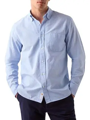 Robert Talbott Harrison Button Down Oxford Shirt - Light Blue