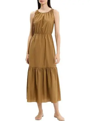 Theory Sleeveless Tiered Dress - Bronze