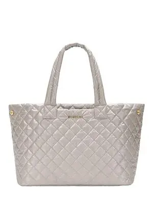 Mz Wallace Metro City Tote - Sable Pearl/light Gold