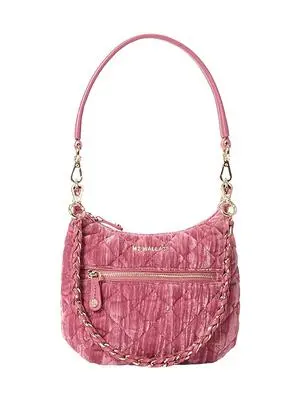 Mz Wallace Mini Crosby Top Handle Bag Petal Violet/light Gold