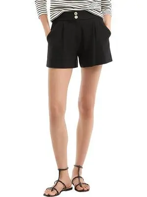 Veronica Beard Devina Tailored Shorts - Black